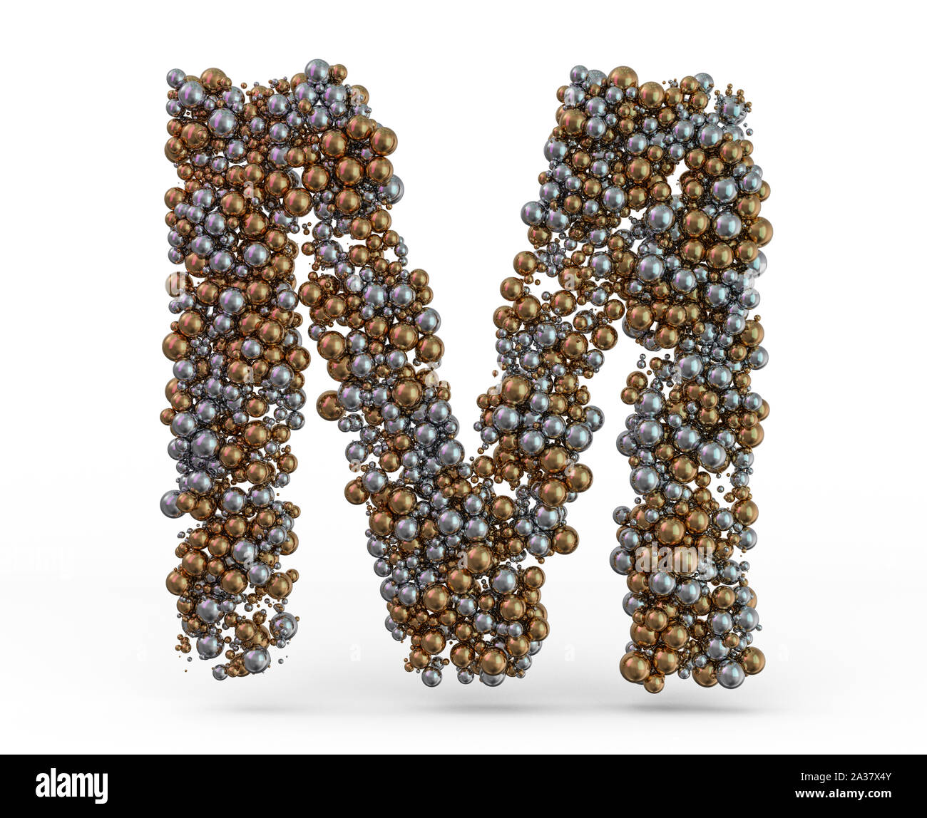 Gold letter m hi-res stock photography and images - Alamy