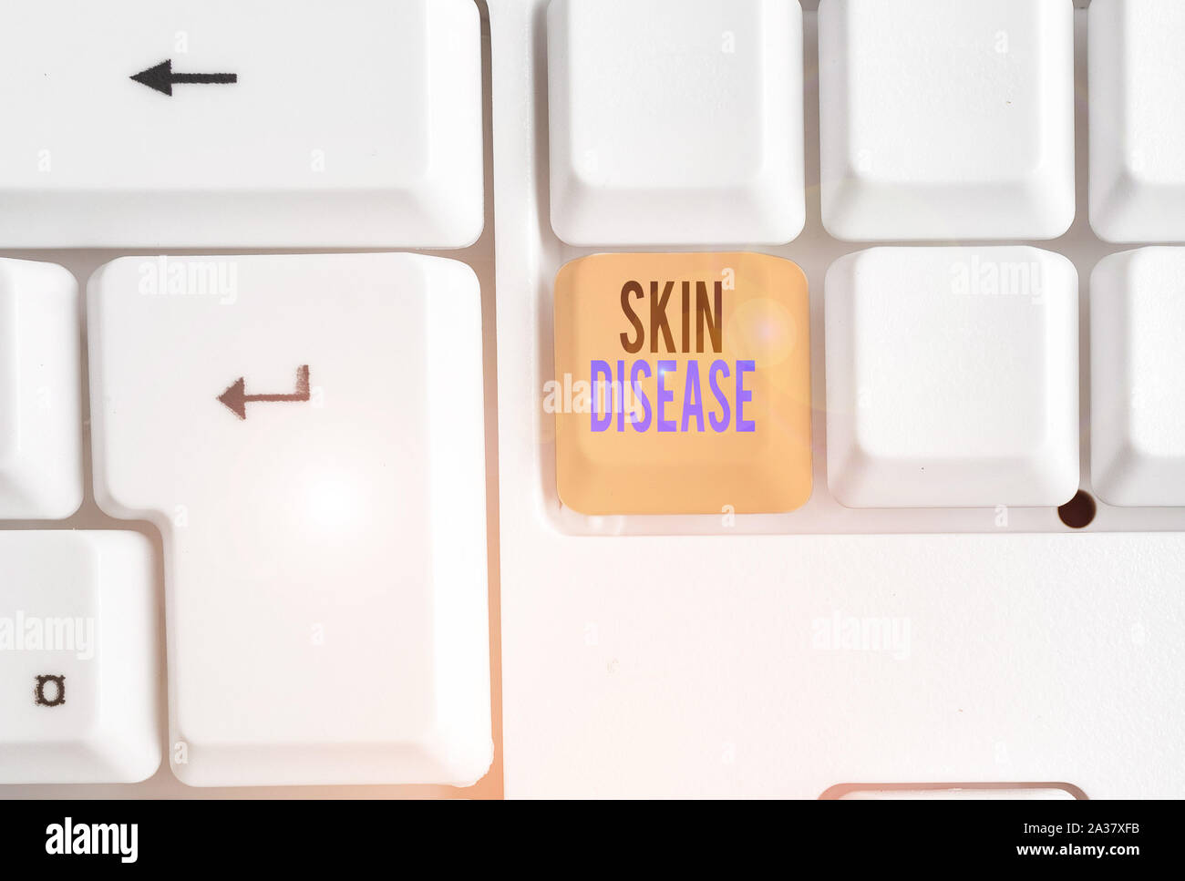 Handwriting text Skin Disease. Conceptual photo any of the diseases or ...