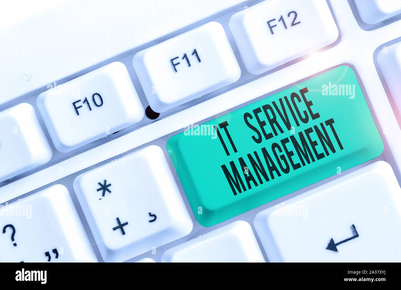 Text sign showing It Service Management. Business photo text Activity ...