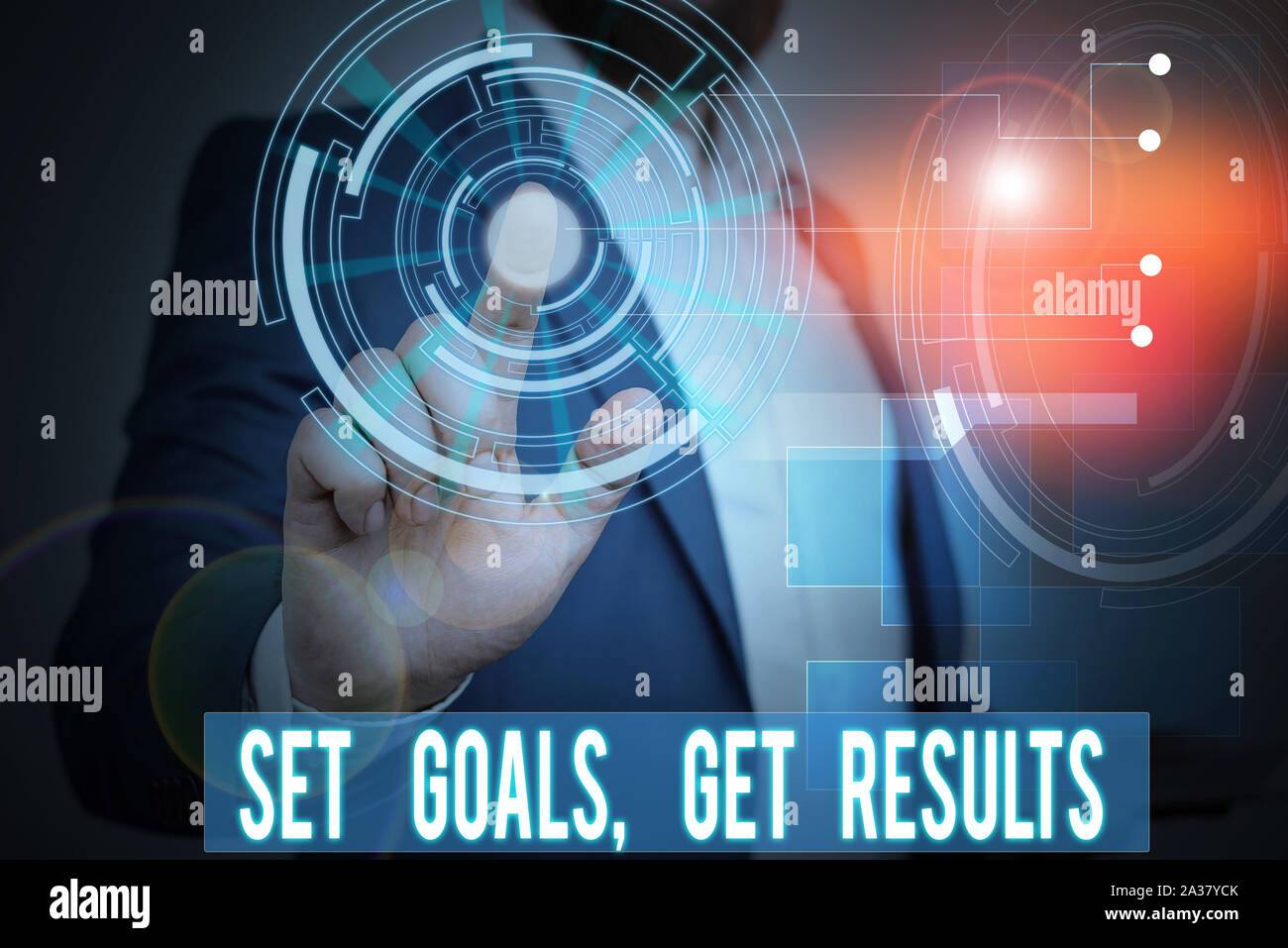 Handwriting text writing Set Goals Get Results. Conceptual photo ...