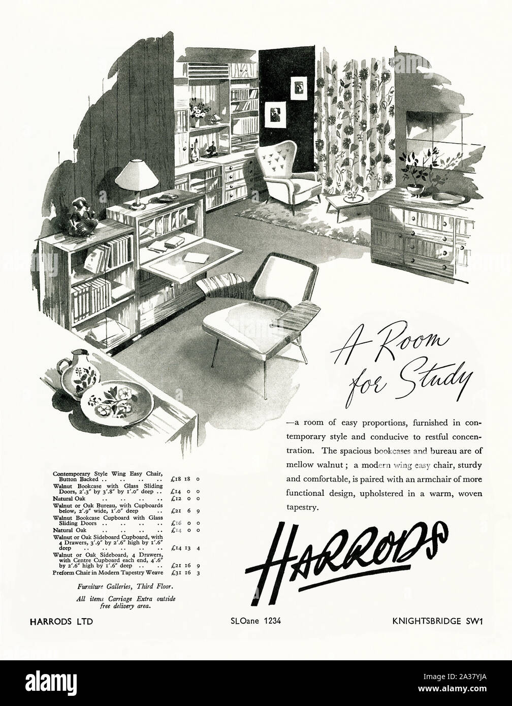 Harrods store illustration hi-res stock photography and images - Alamy