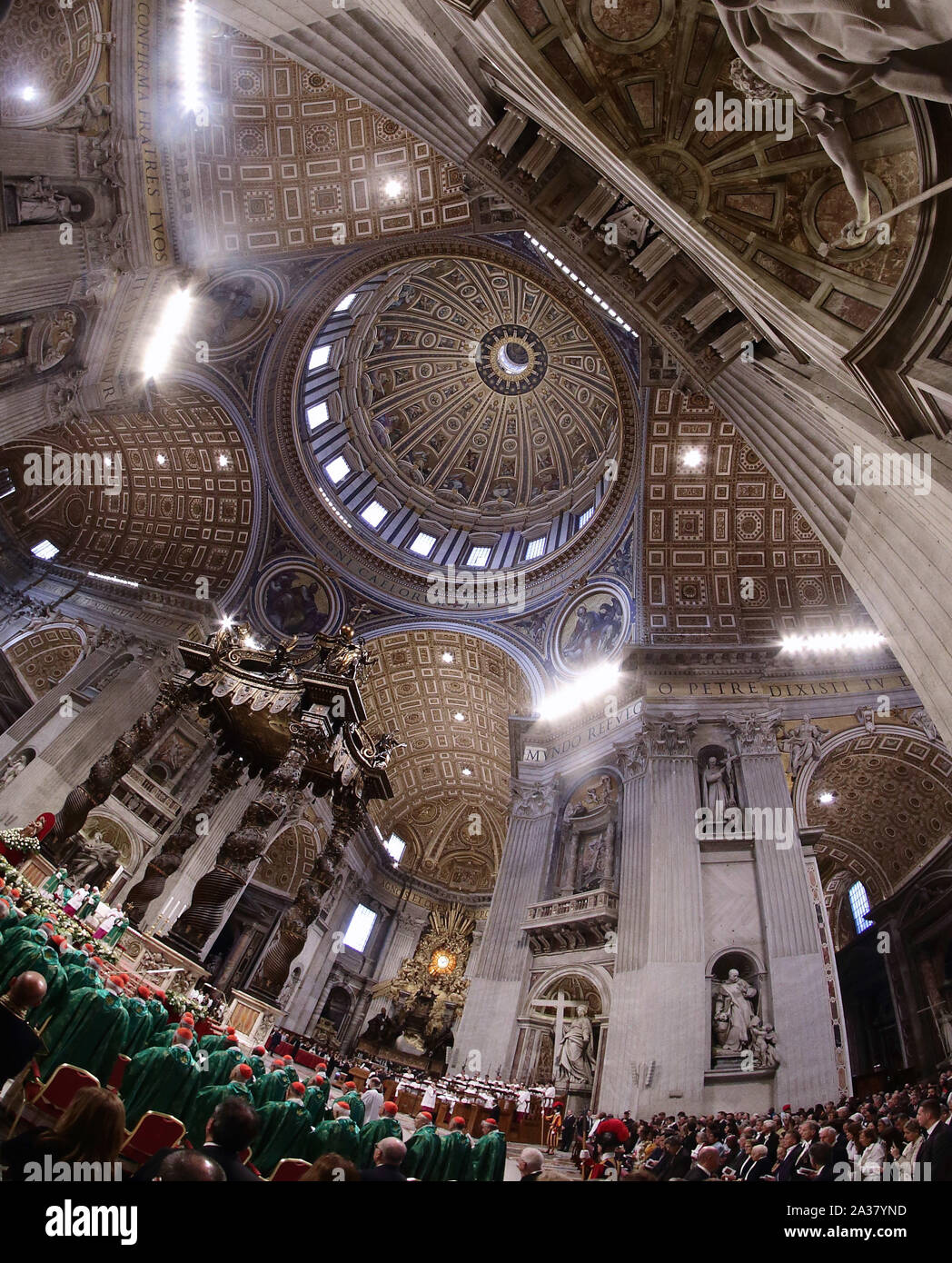 Vatican City, Italy. 6th Oct 2019. POPE FRANCIS during the mass for the ...
