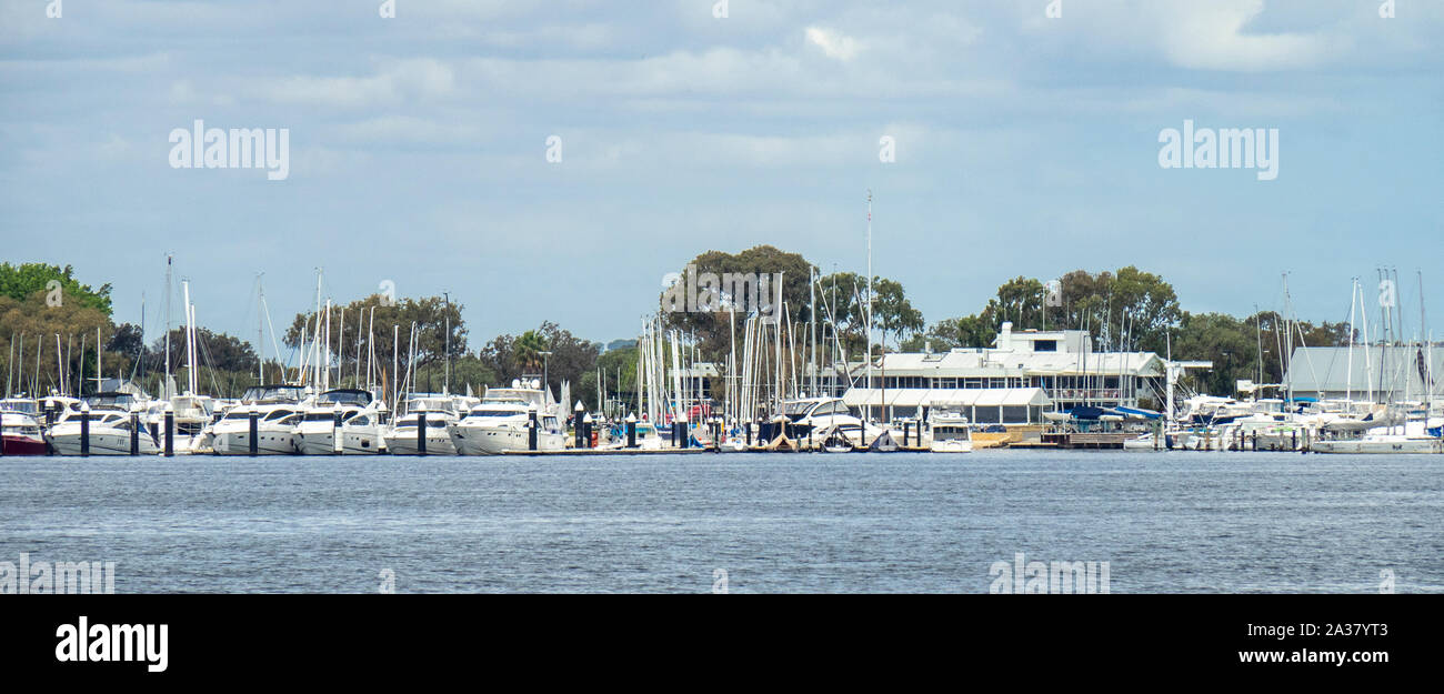 Royal Perth Yacht Club marina Swan River Matilda Bay Crawley Perth ...
