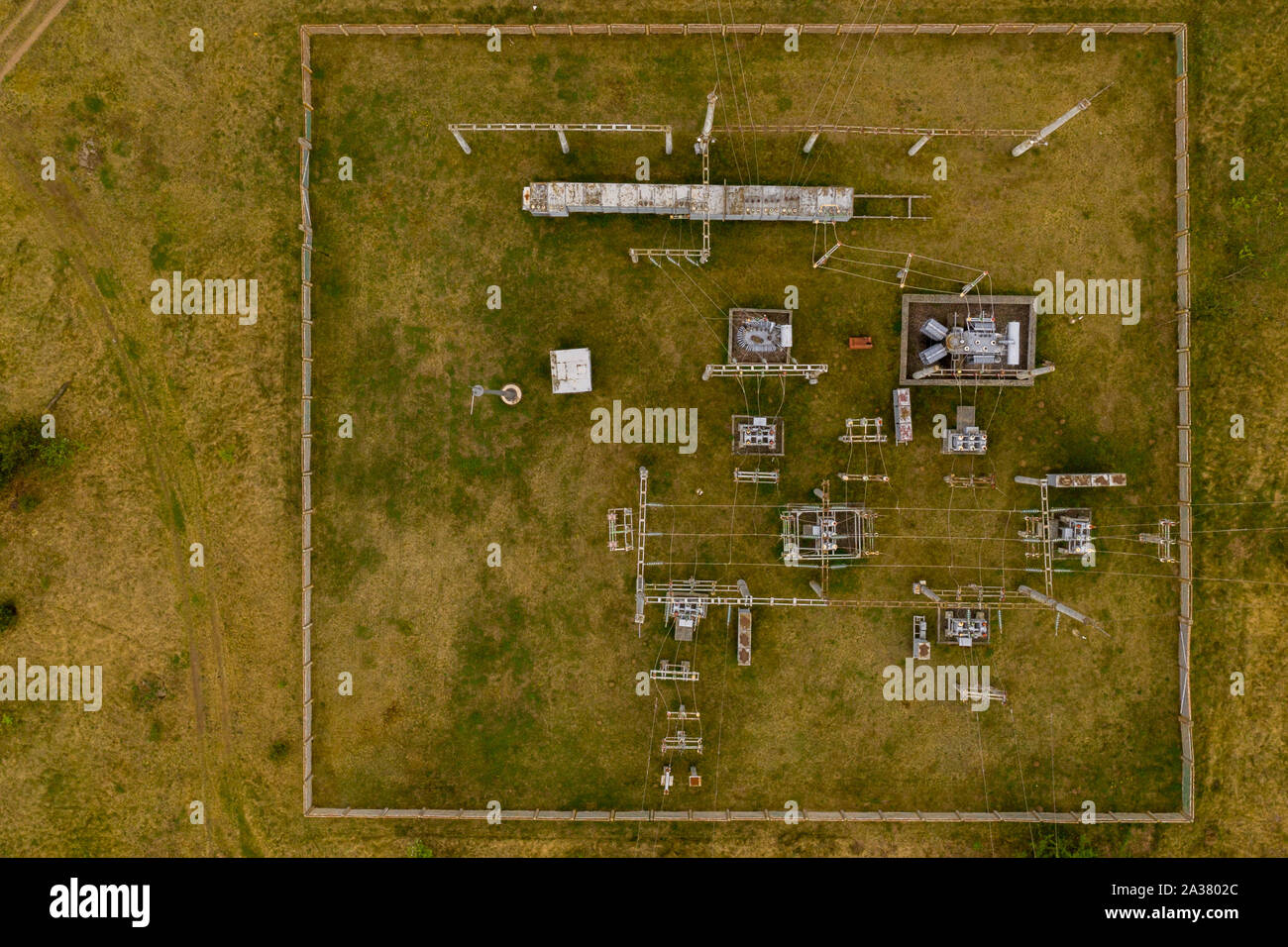 Aerial electric substation hi-res stock photography and images - Alamy