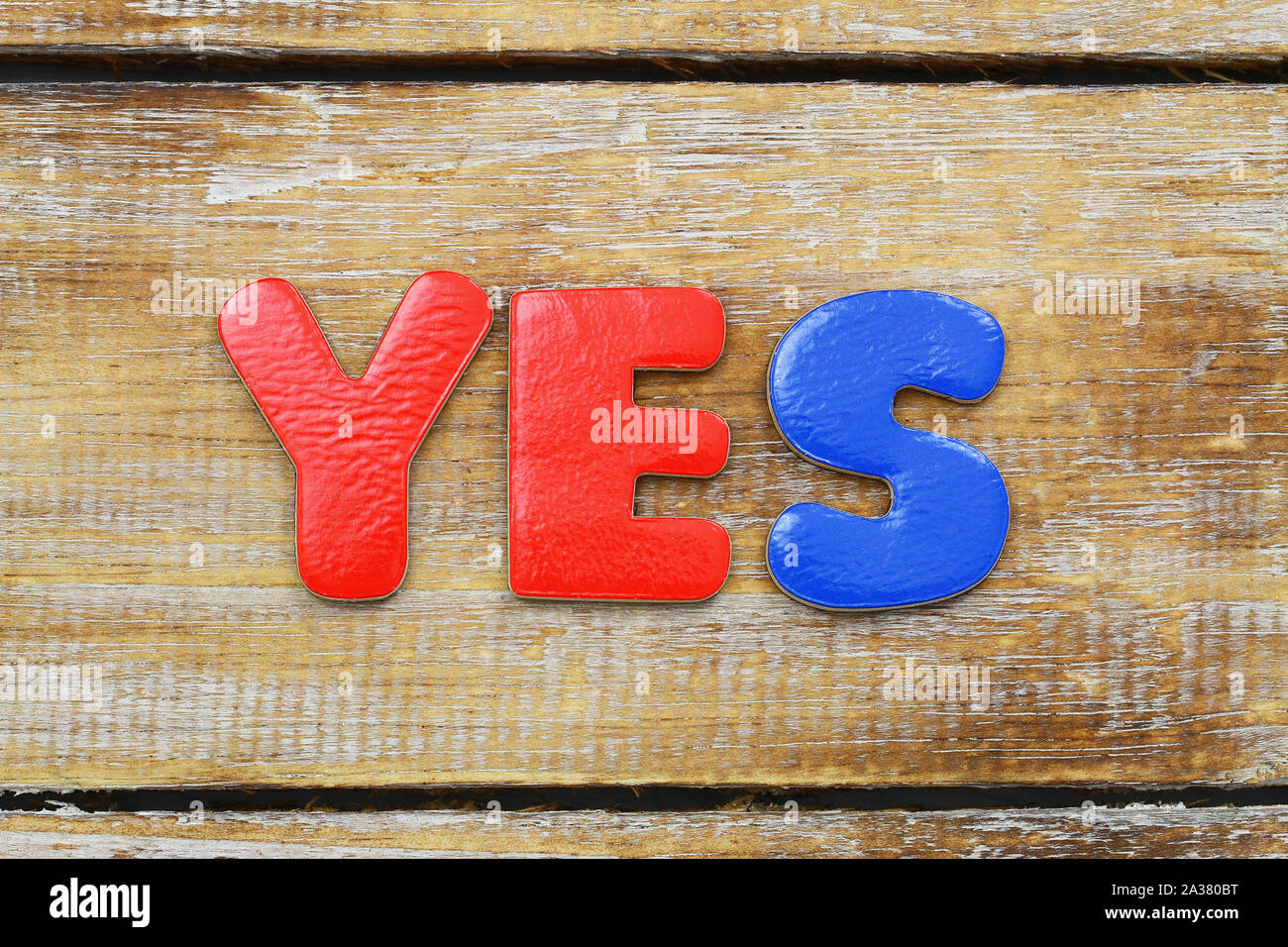 Word yes hi-res stock photography and images - Alamy