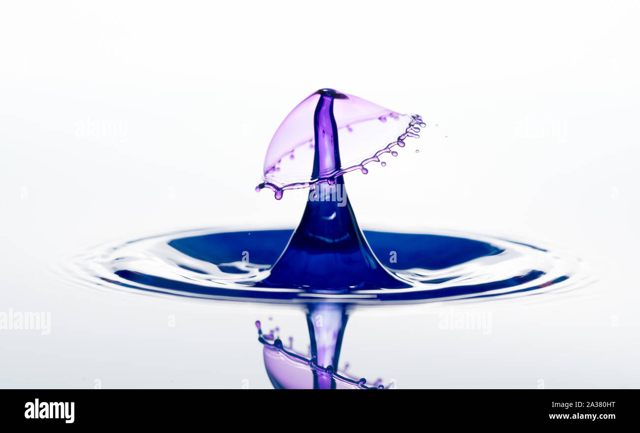 Water drops collide concept art hi-res stock photography and images - Alamy
