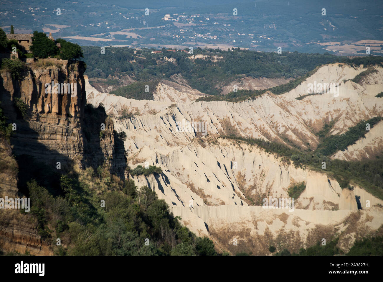 Valle dei Calanchi (Calanchi Valley) in Civita di Bagnoregio, Lazio ...