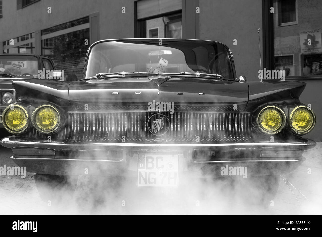 Concept lights : Front lights of a Buick Stock Photo - Alamy