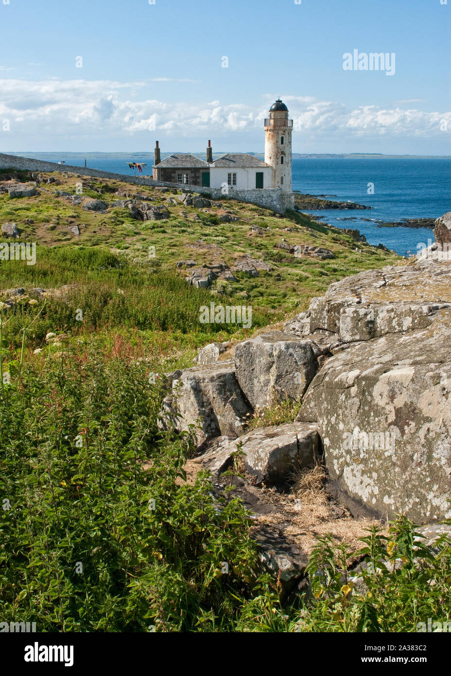 Low Light lighthouse. Isle of May, Fife, Scotland Stock Photo - Alamy