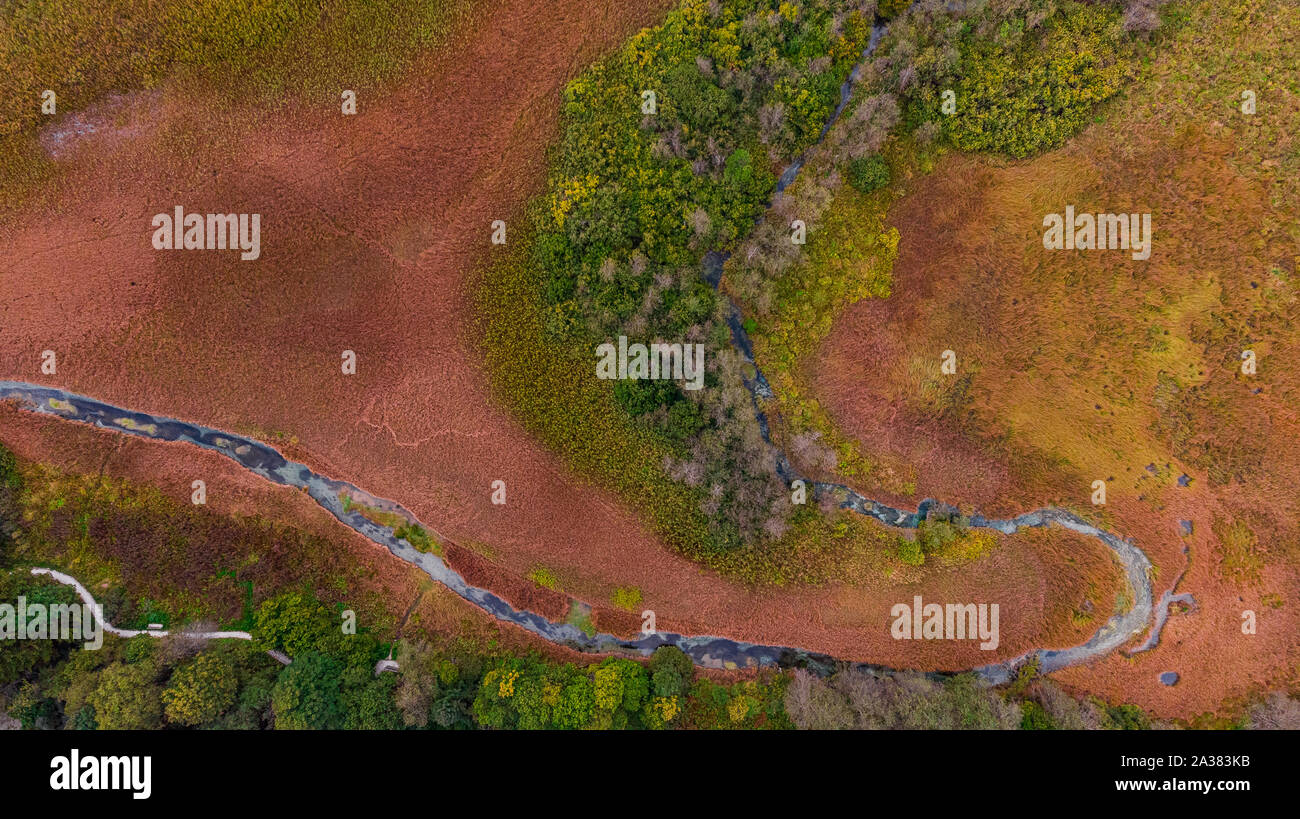 Nature pattern aerial curves hi-res stock photography and images - Alamy