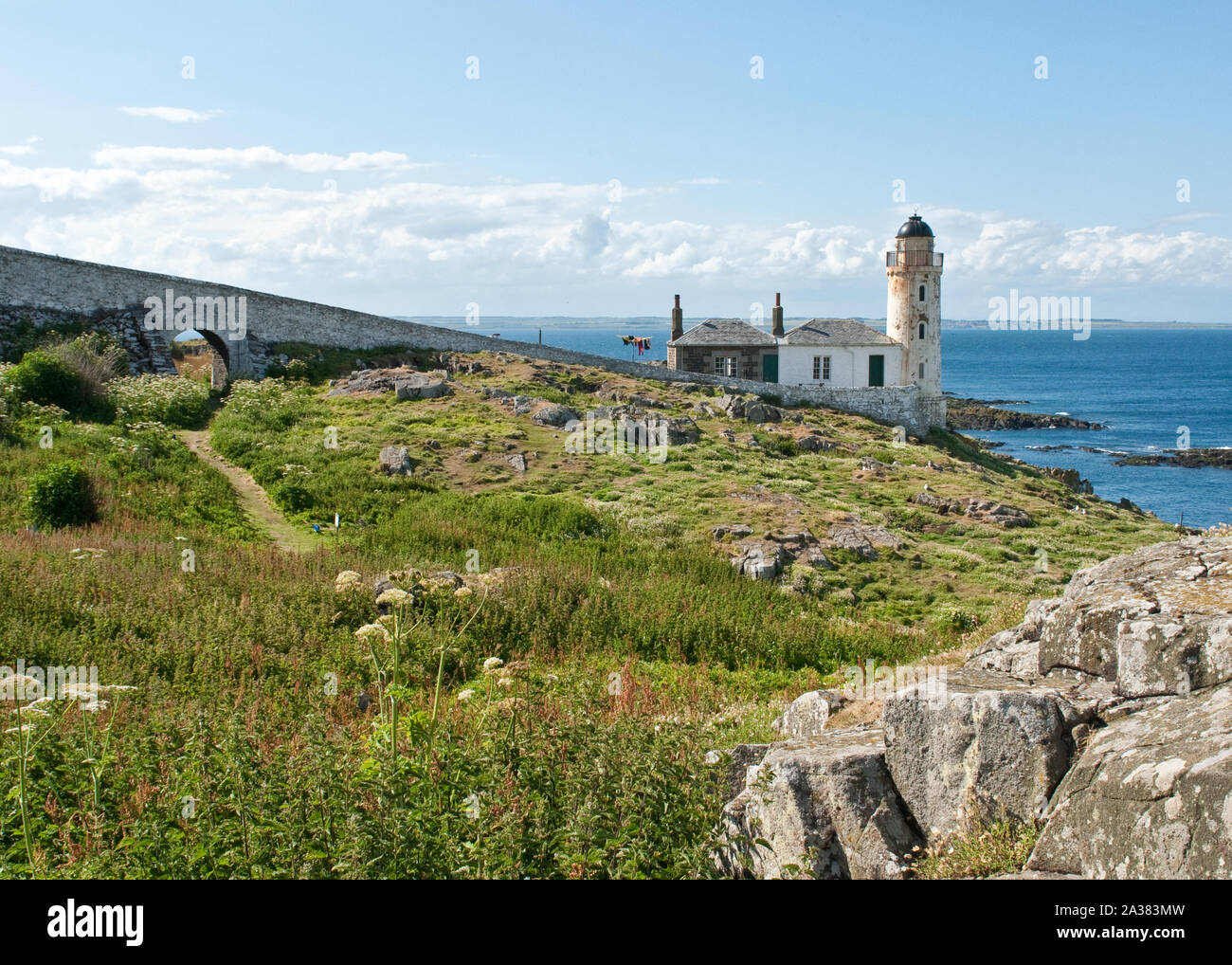 Isle of may low lighthouse hi-res stock photography and images - Alamy