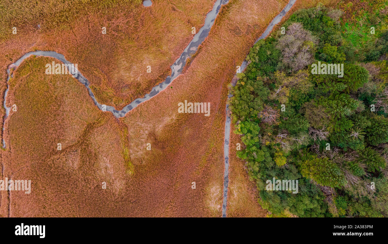 Nature pattern aerial curves hi-res stock photography and images - Alamy