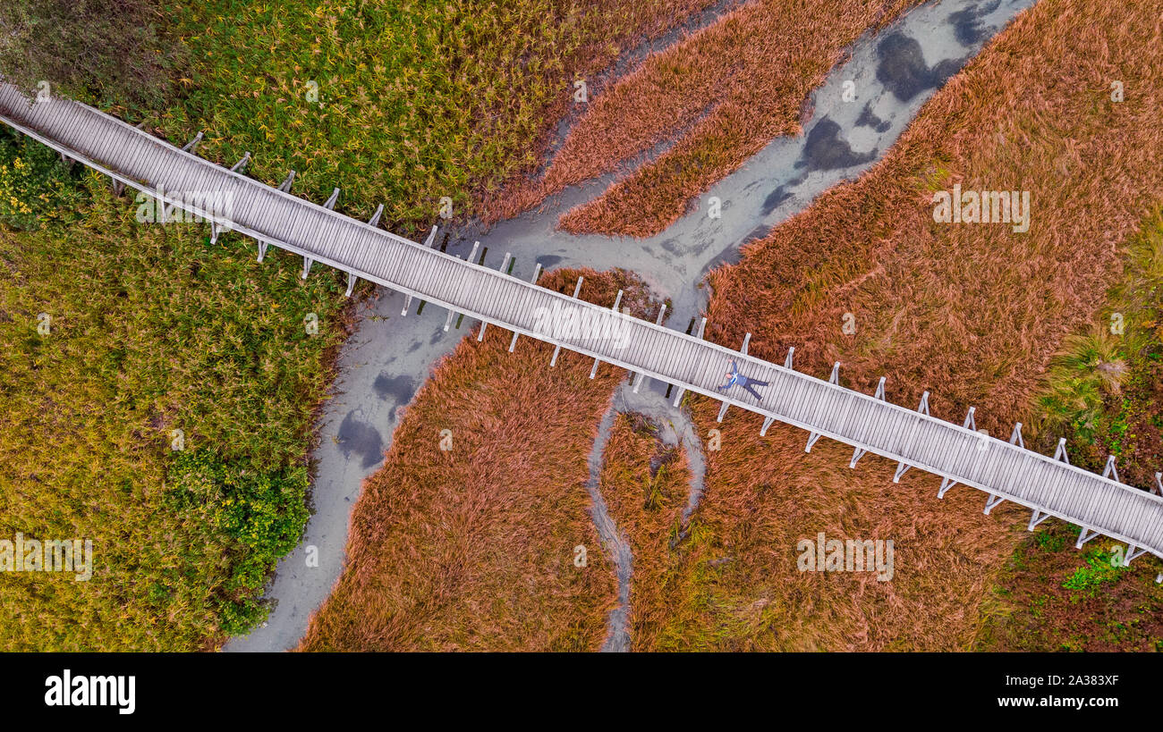 Aerial view man laying down hi-res stock photography and images - Alamy