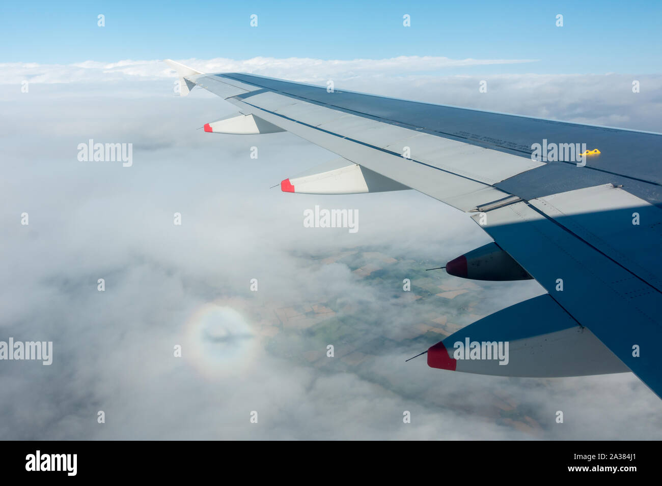 Airplane shadow with rainbow hi-res stock photography and images - Alamy