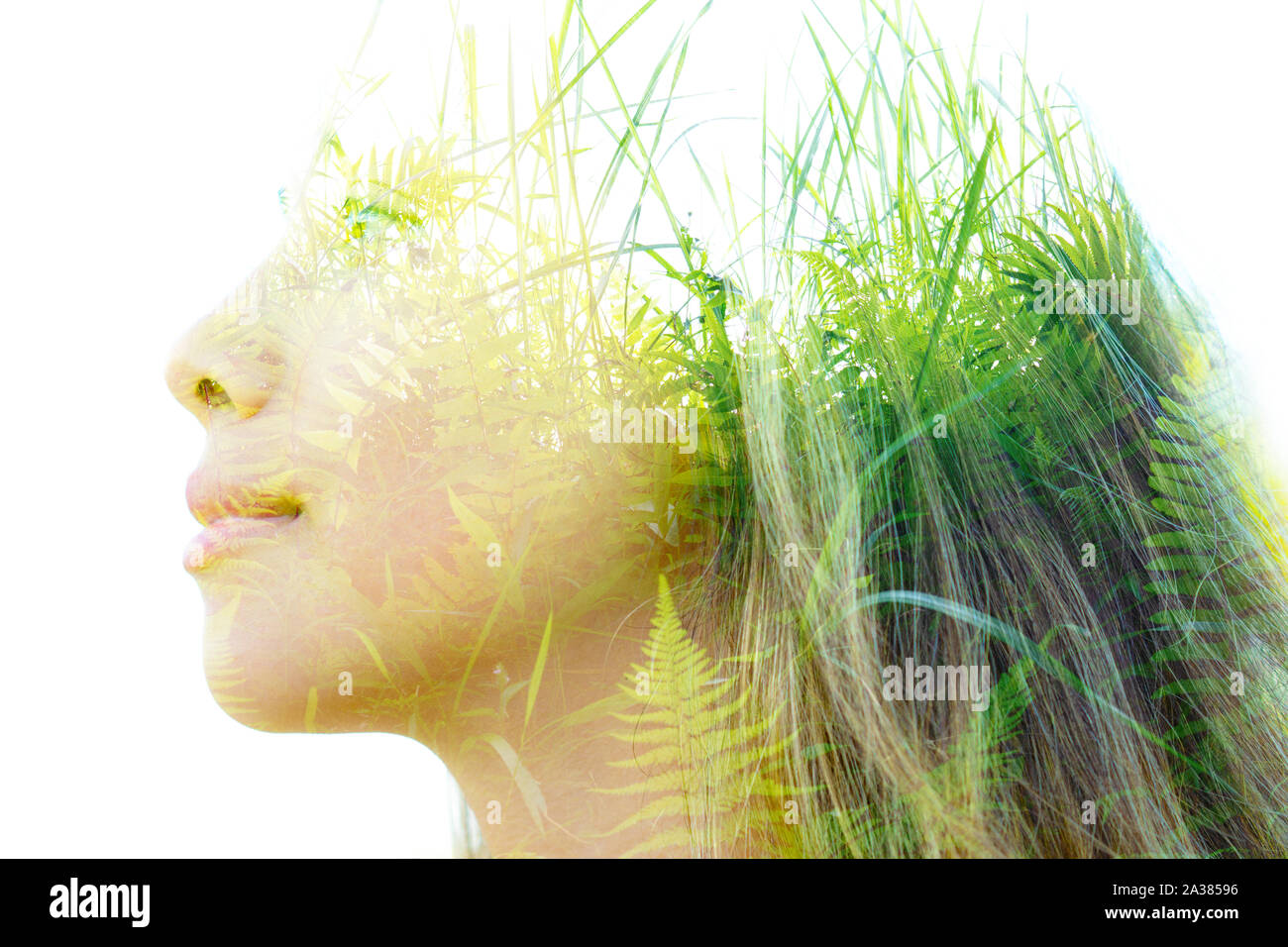 Double exposure with an ecological concept showcasing the beautiful ...