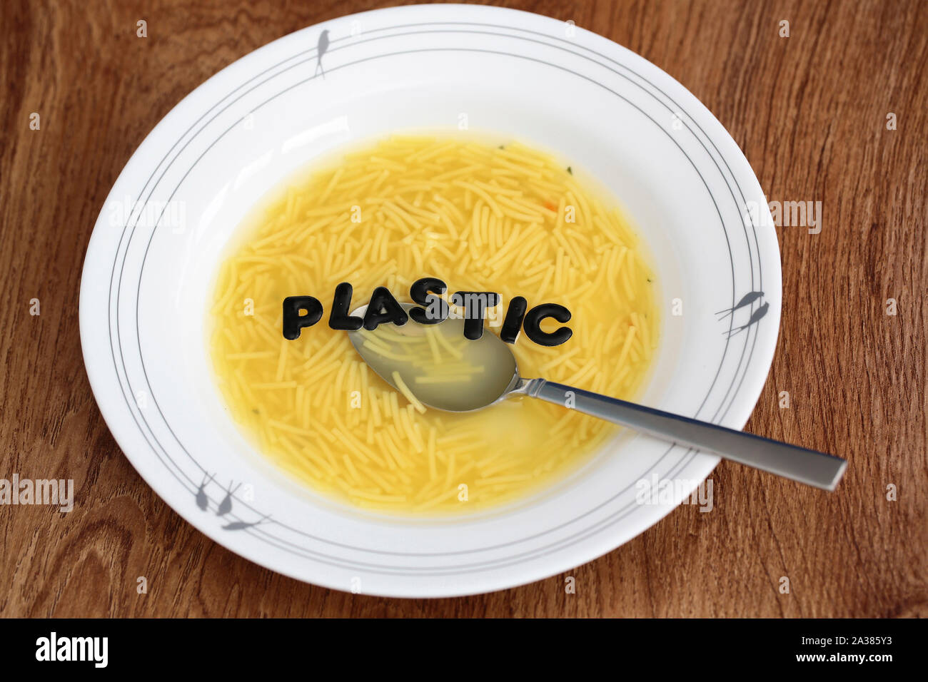 Plastic soup also known as garbage soup. (sea pollution and ...
