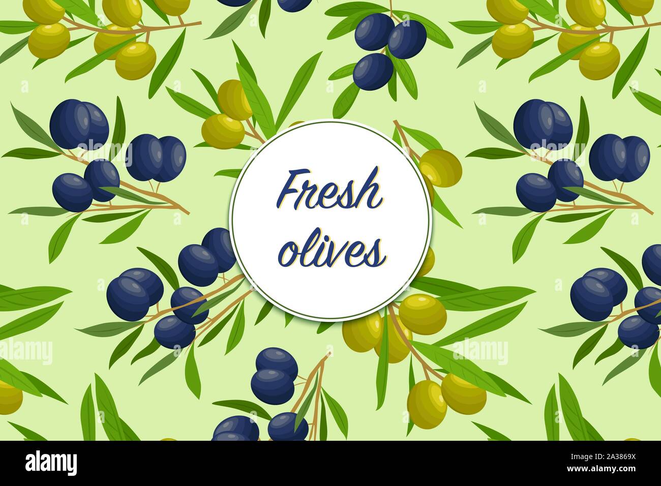 flyer with olive branches Stock Vector Image & Art - Alamy