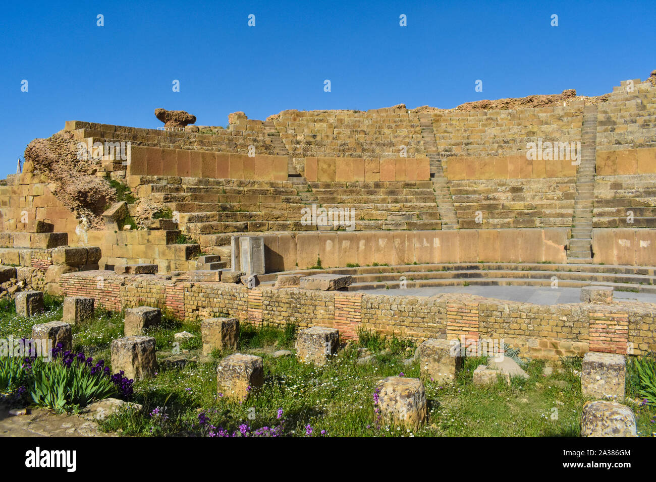 The Ancient Roman City of Timgad in Batna, Algeria, Built around 100 AC ...