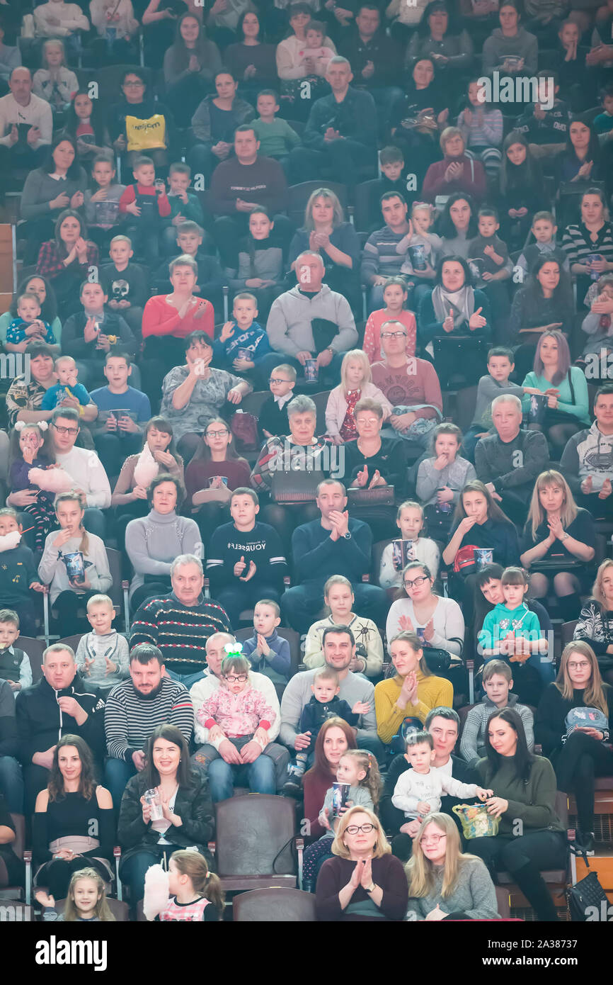 many spectators on the podium, the public Stock Photo - Alamy