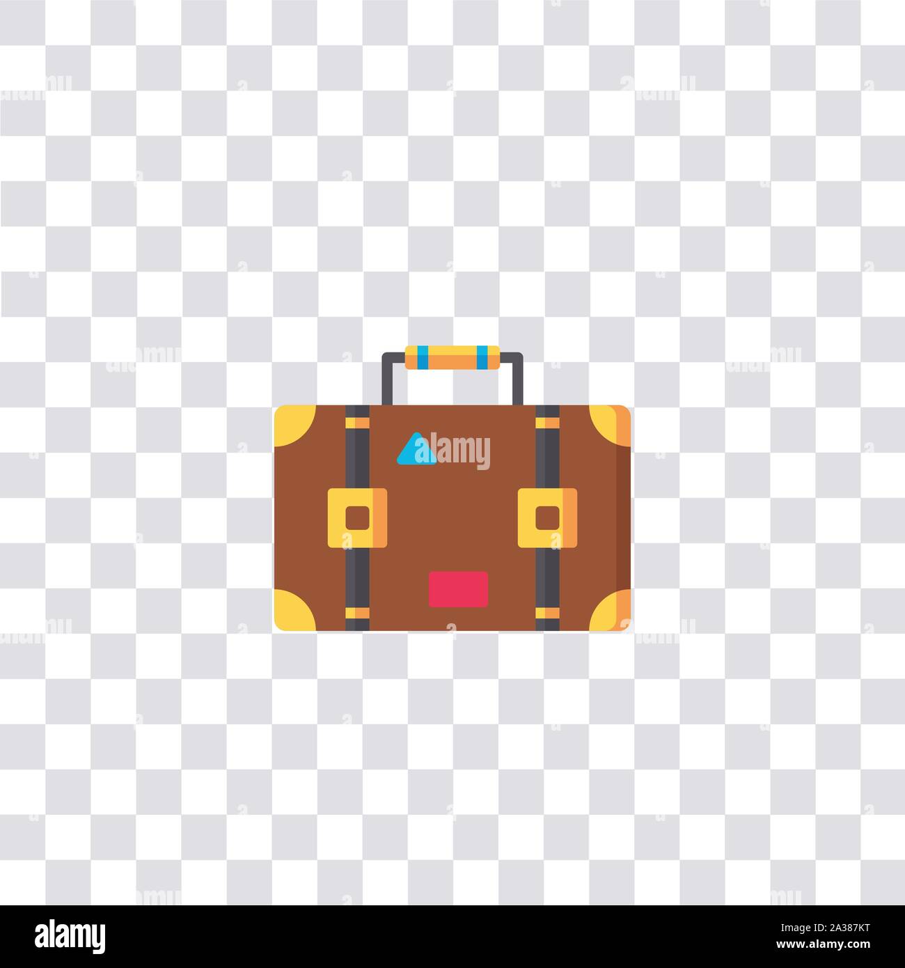 suitcase icon sign and symbol. suitcase color icon for website design ...