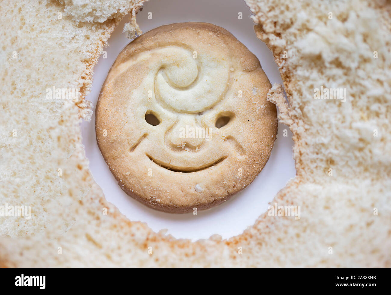 Smile face biscuit jam hi-res stock photography and images - Alamy