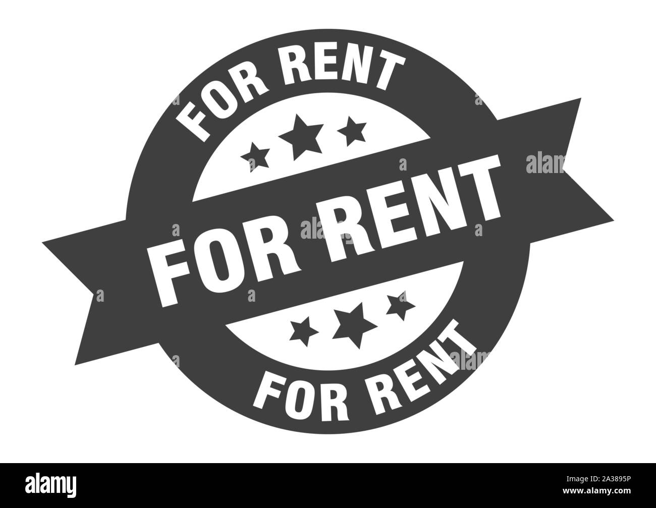 Rent banner template ribbon hi-res stock photography and images - Alamy