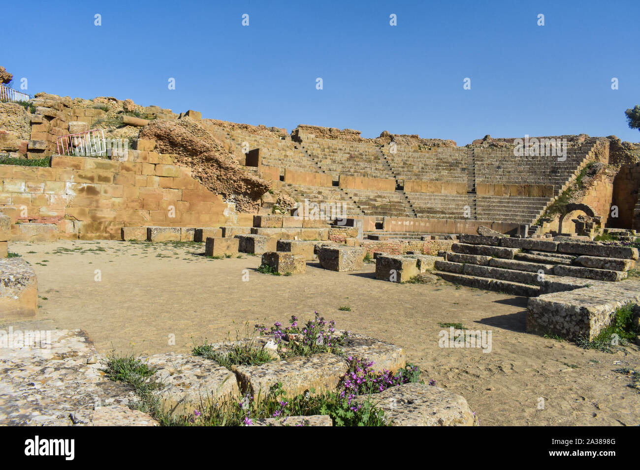 The Ancient Roman City of Timgad in Batna, Algeria, Built around 100 AC ...