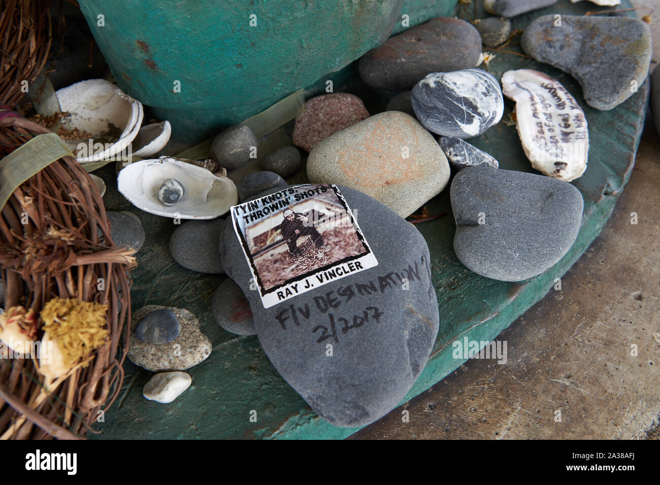 Inscribed stone at the Seafarer's Memorial, reminiscent of the F/V ...