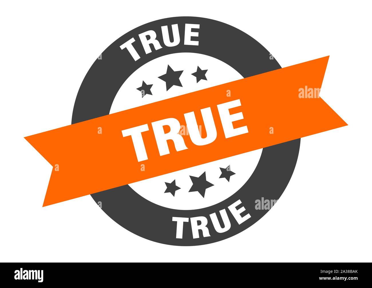 True ribbon sign vintage hi-res stock photography and images - Alamy