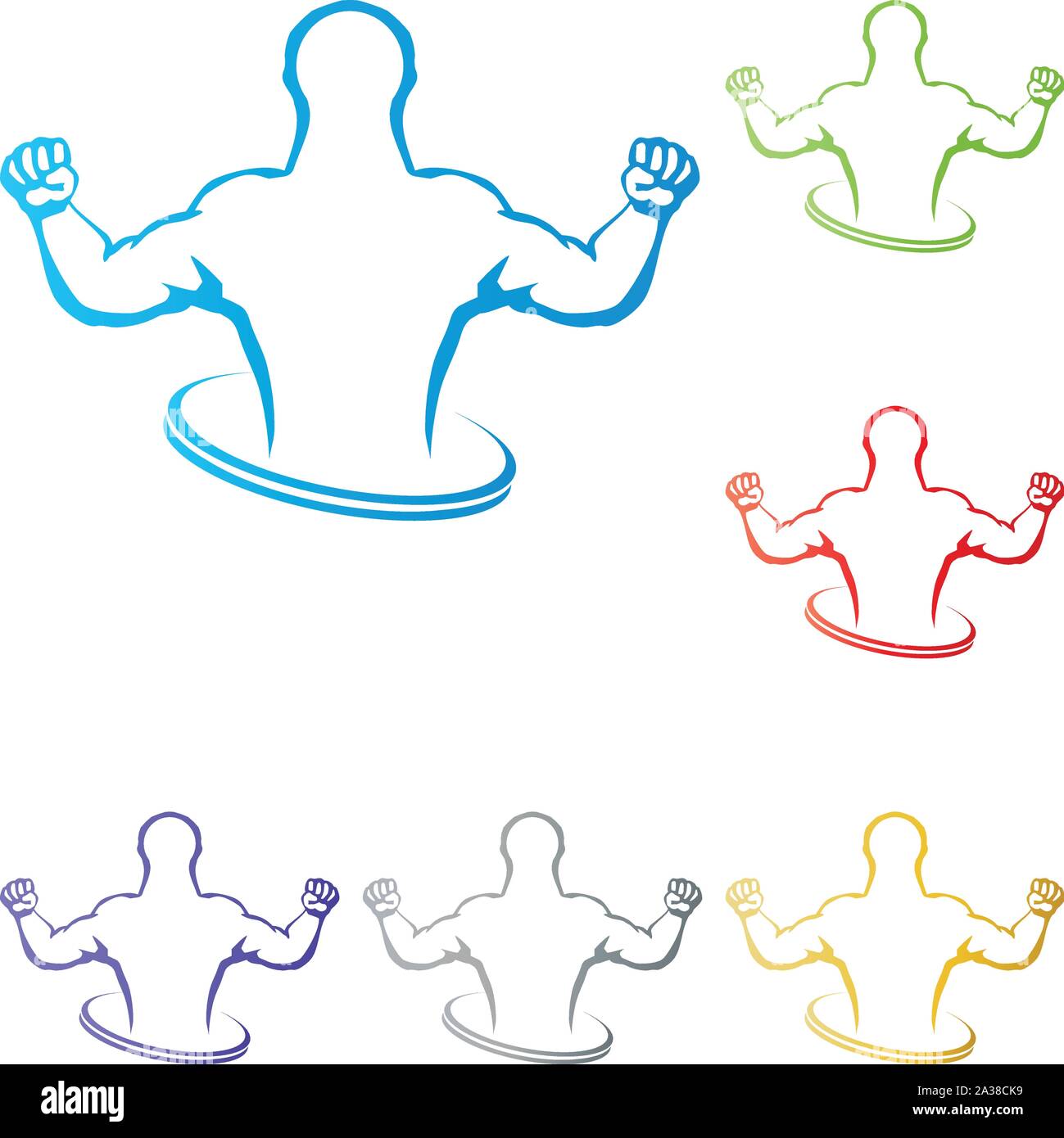 Person on the move logo Stock Vector Images - Alamy