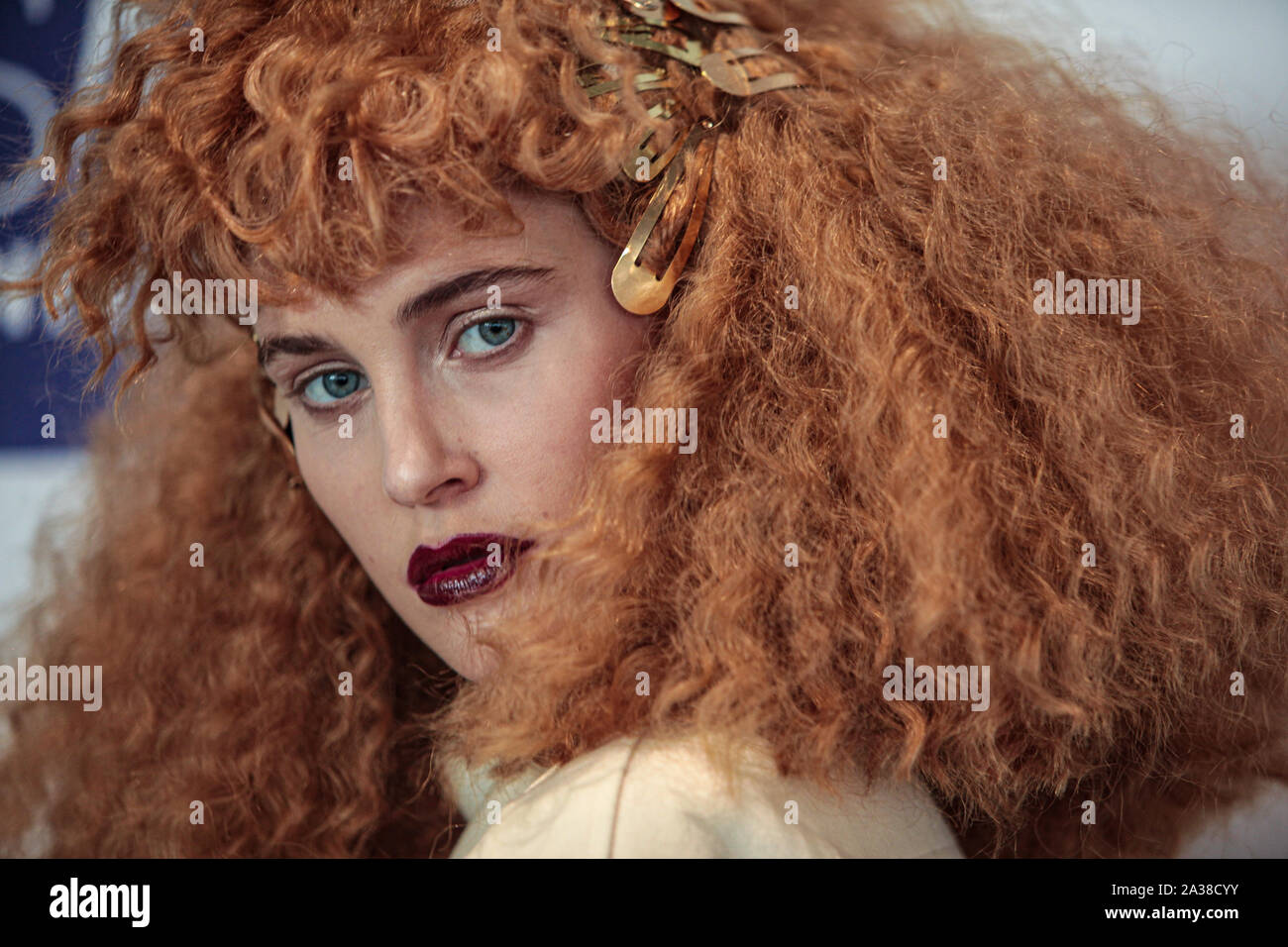 London, UK. 06th Oct, 2019. Wella Professional with their colourful and ...