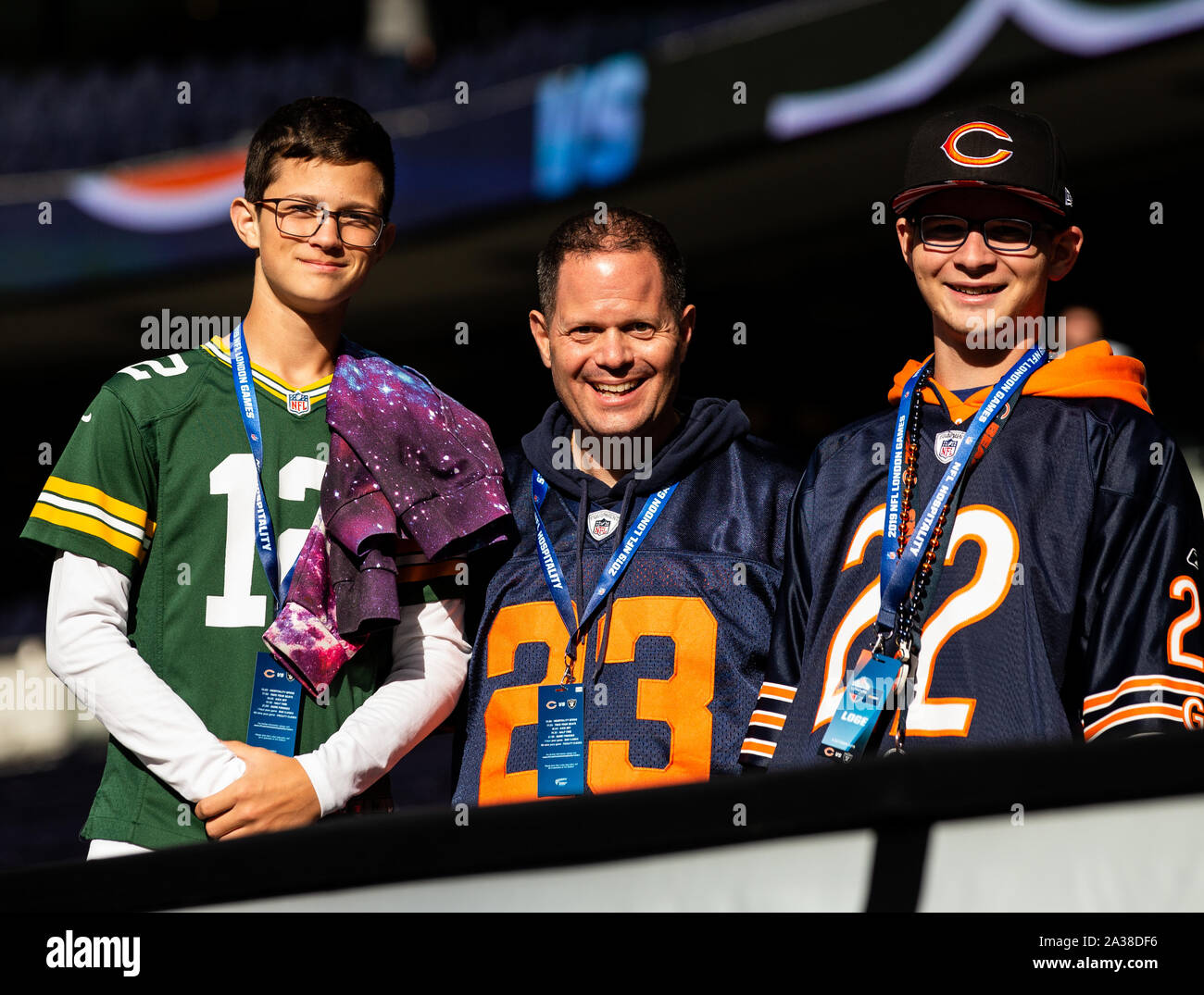 Chicago Bears fans during the NFL International Series match at ...