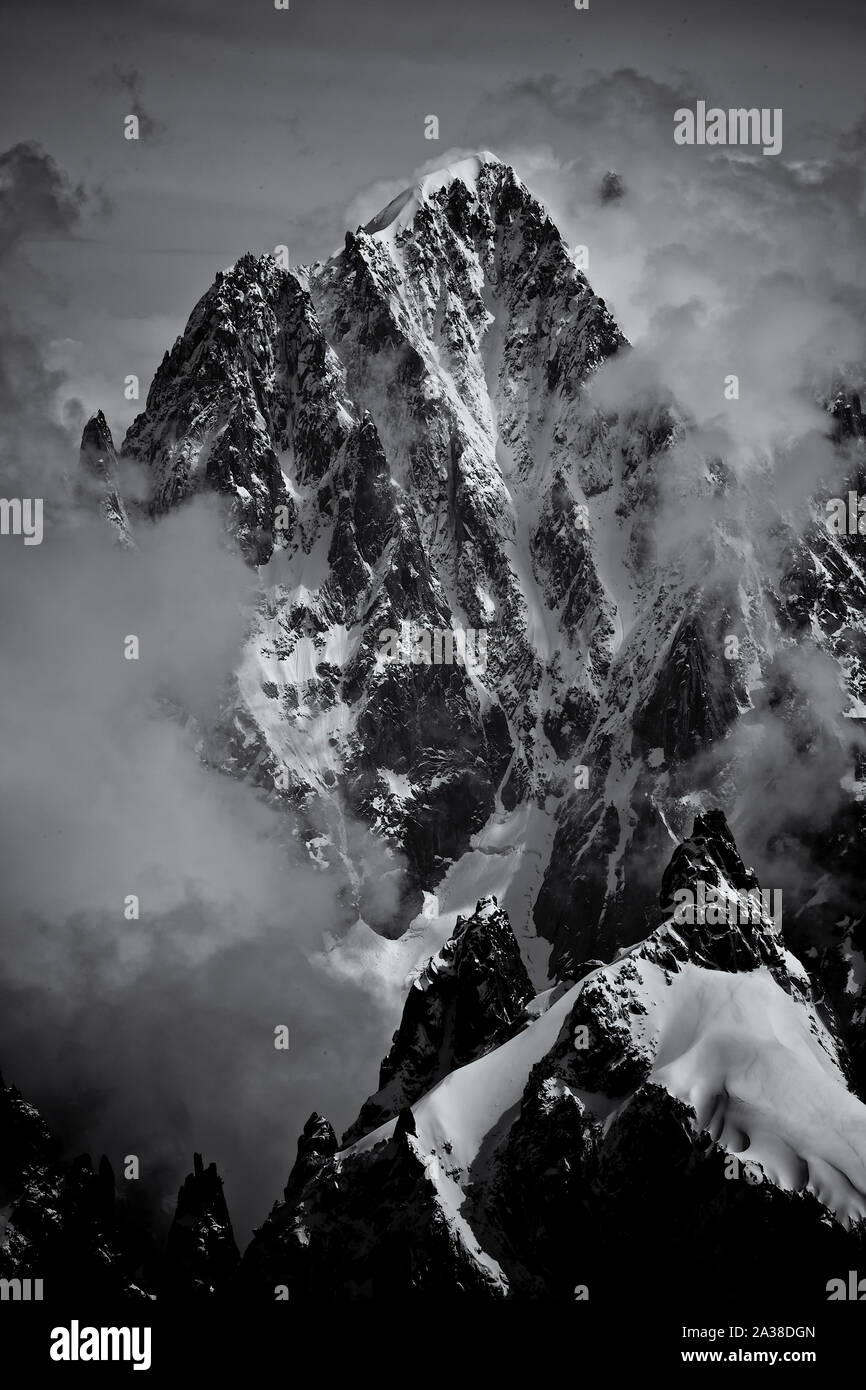 French Alpine Magic in the Chamonix valley Stock Photo - Alamy