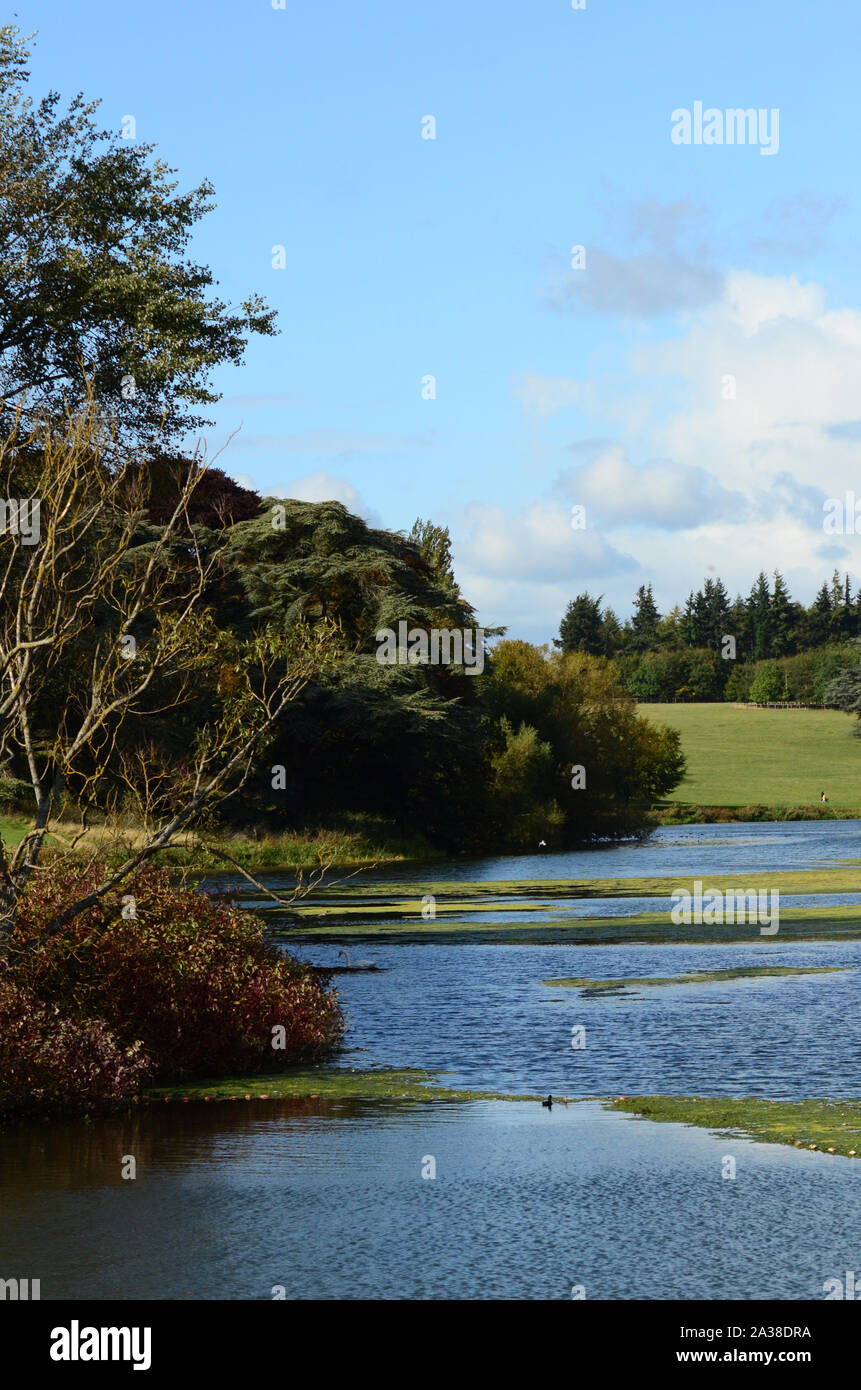 Queens Pool Lake Blenheim Palace, Oxfordshire, England Stock Photo - Alamy