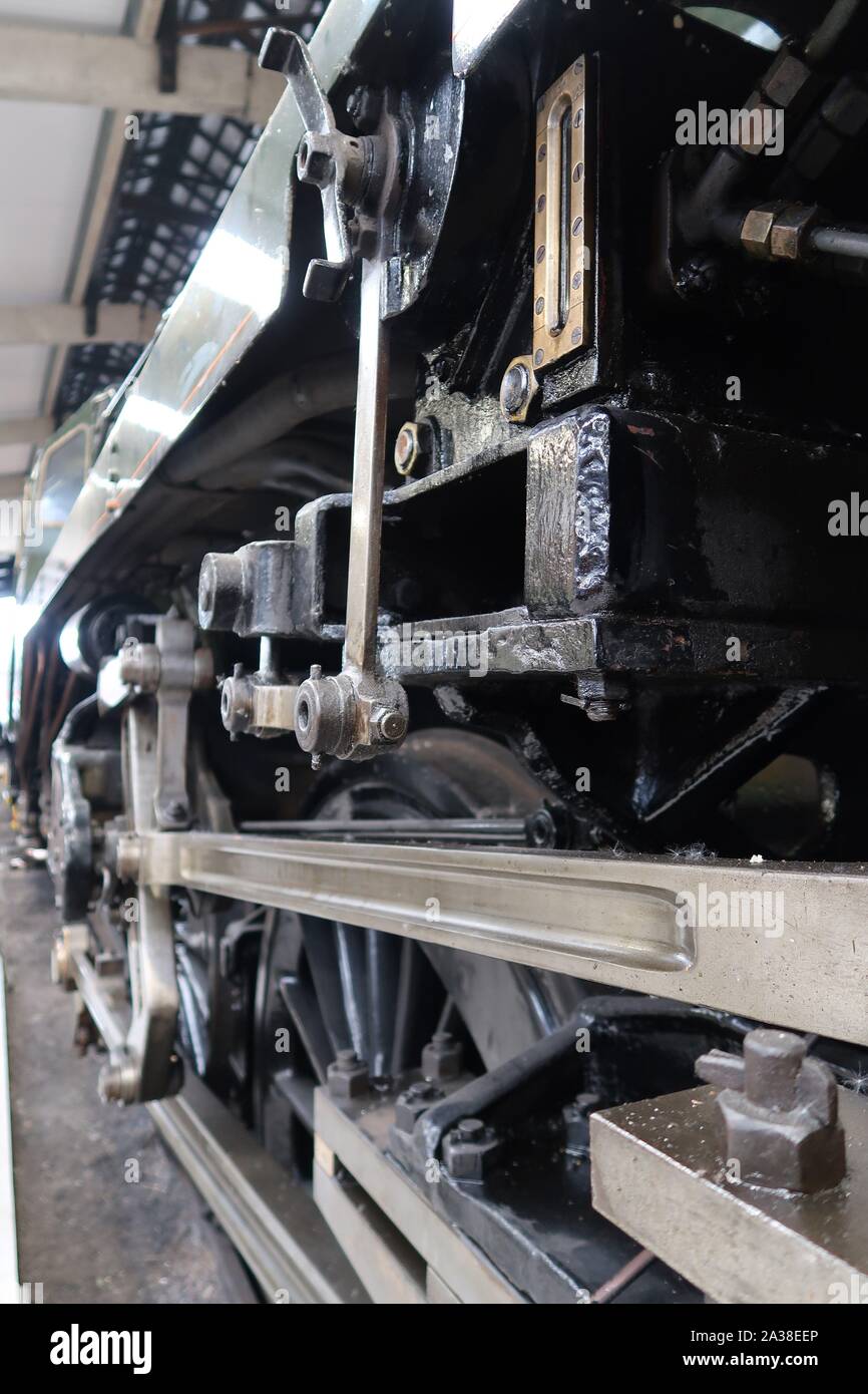 Steam train at the Sussex Bluebell Railway Stock Photo - Alamy