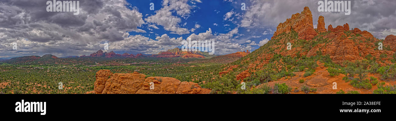Snoopy Rock and Crimson cliffs, Sedona, Arizona, United States Stock ...