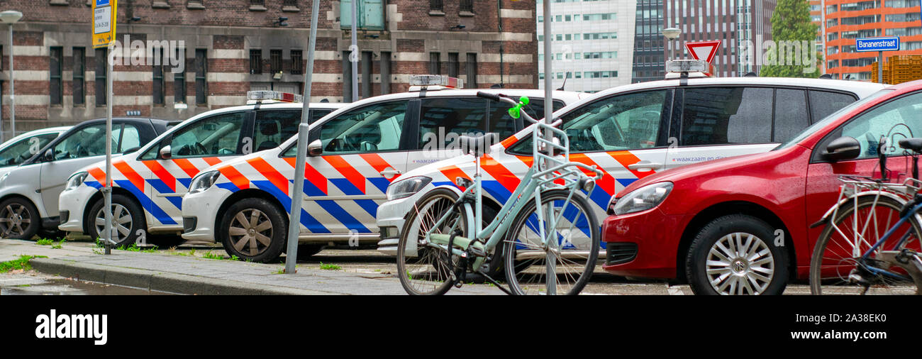 Dutch parked police car hi-res stock photography and images - Alamy