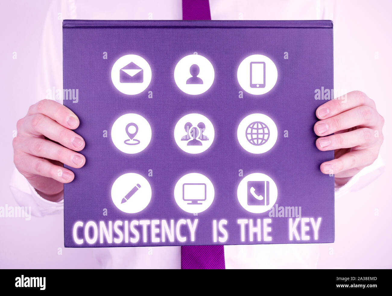 Handwriting text writing Consistency Is The Key. Conceptual photo full ...