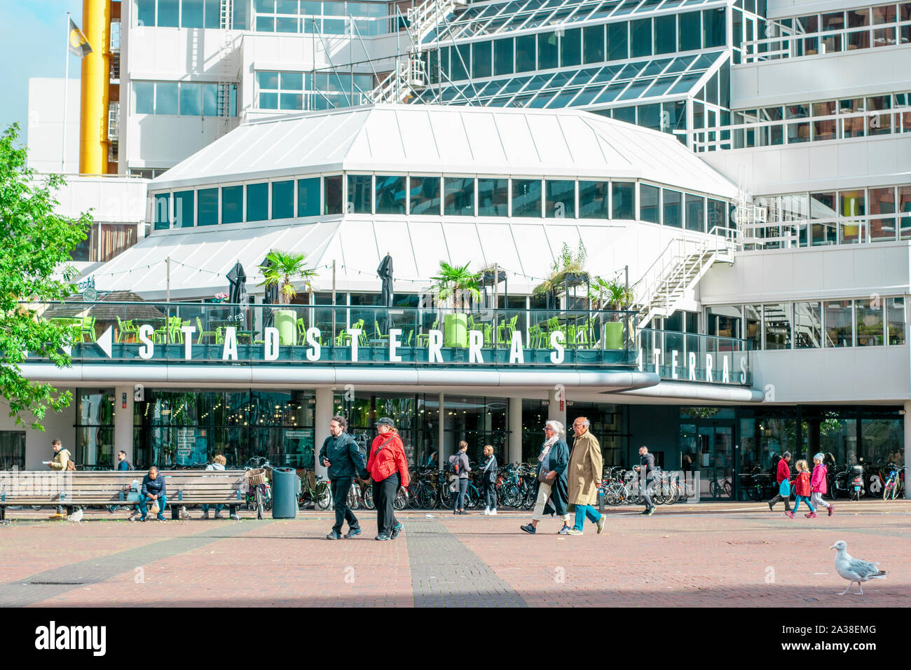 Rotterdam, Netherlands -October 4, 2019: The Central library of ...