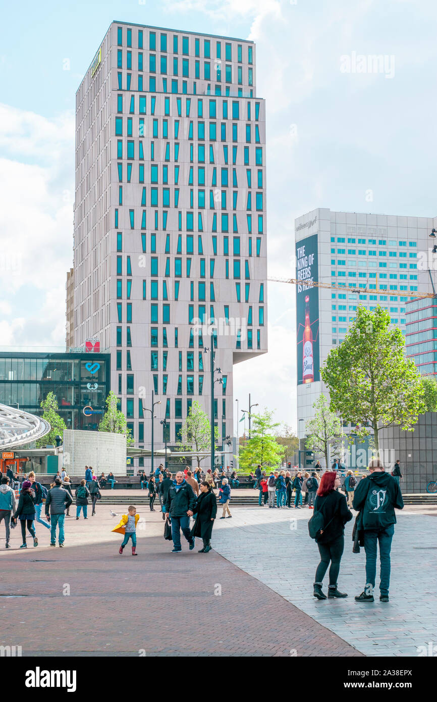 Rotterdam, Netherlands, October 4 2019: Skyscrapers in the Dutch city ...