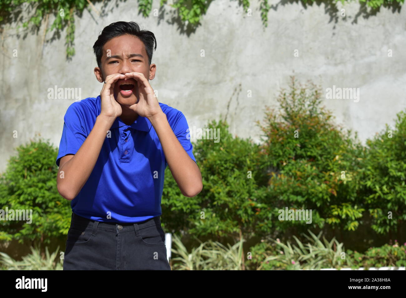 Male shout hi-res stock photography and images - Alamy