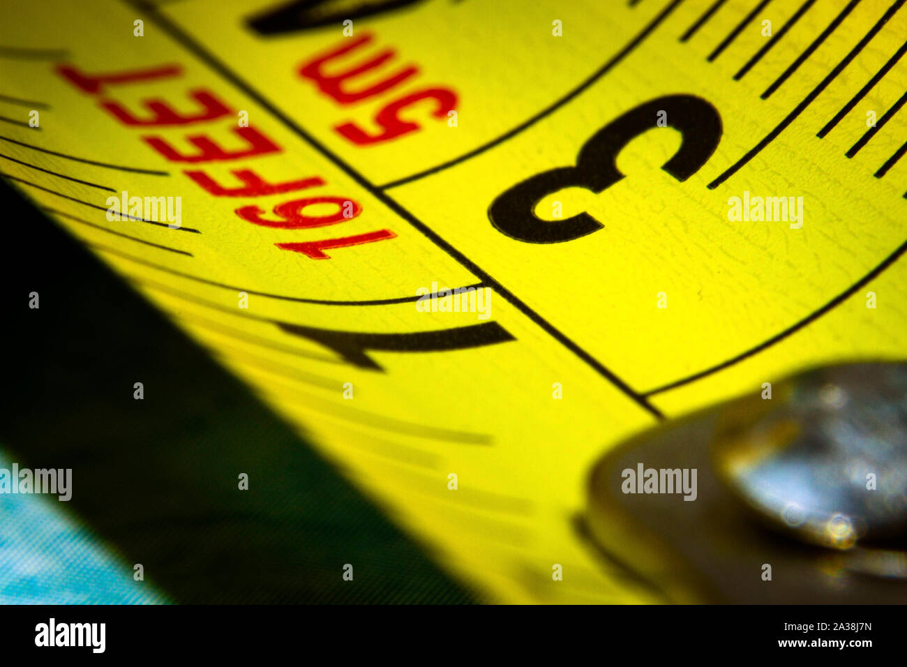 Macro shot measuring tape in a close-up picture Stock Photo - Alamy