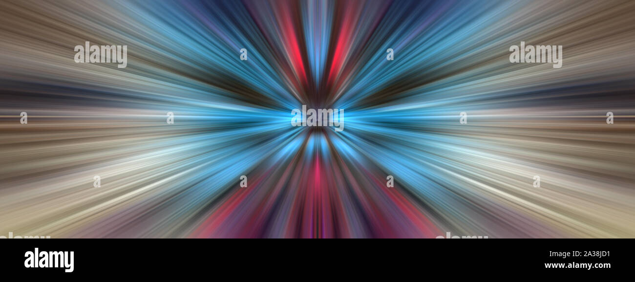 Dynamic lines of light. Light from central point Stock Photo - Alamy