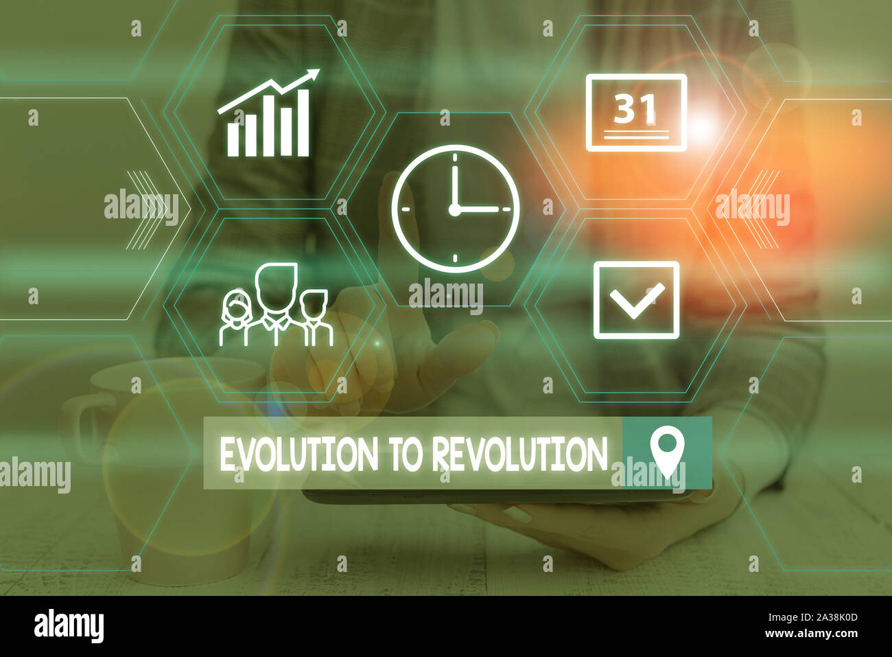 Word writing text Evolution To Revolution. Business photo showcasing ...