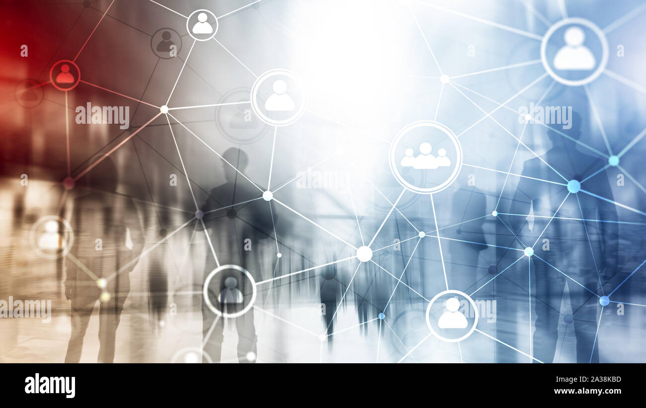 Double exposure people network structure HR - Human resources ...