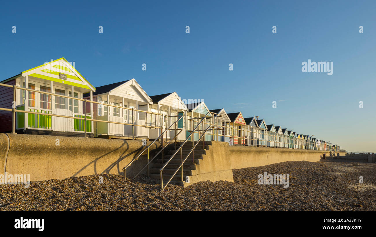 Beach Huts on Southwold beach. Southwold, Suffolk, England Stock Photo ...