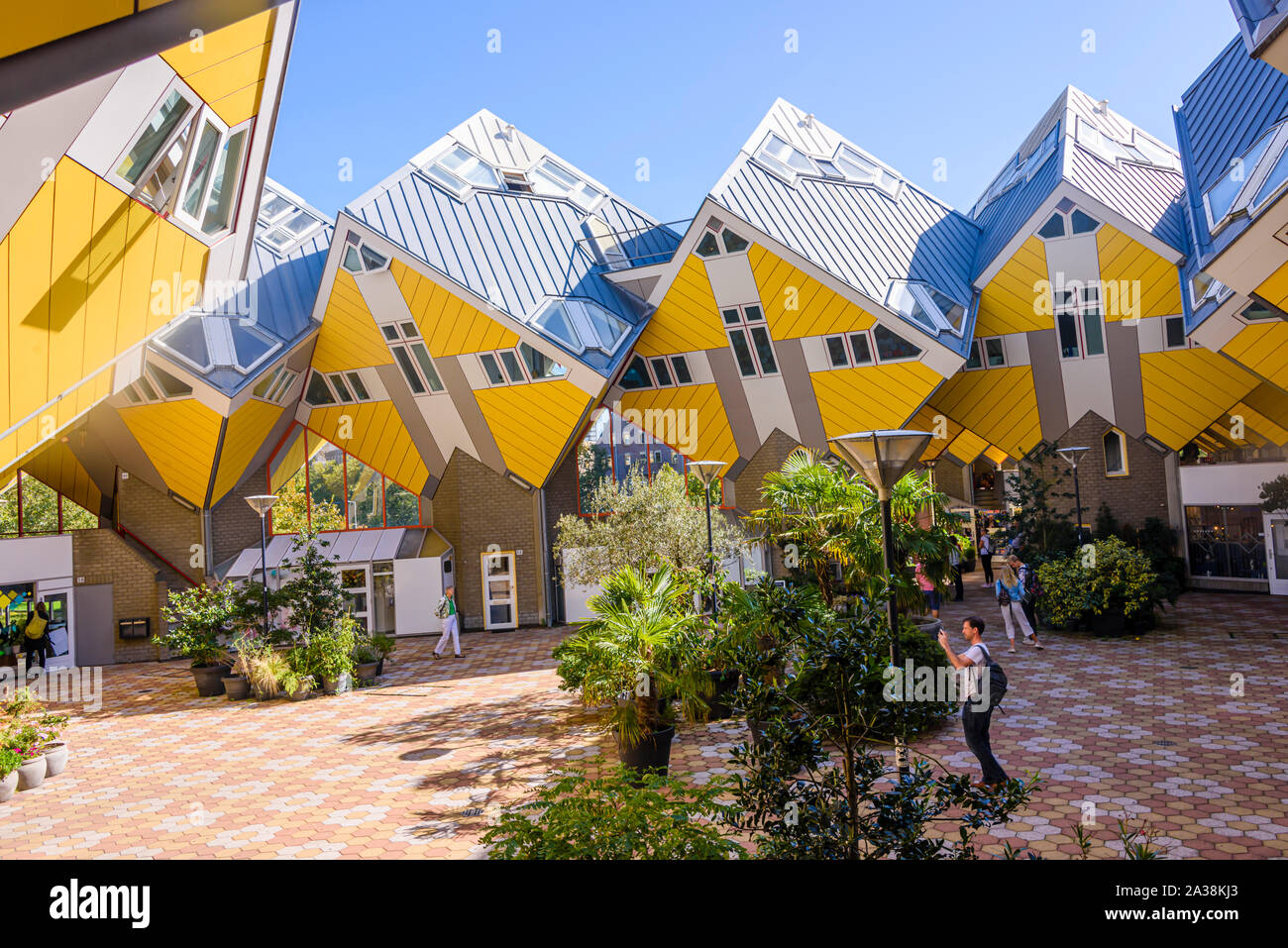 Modern architecture Cube Houses, designed by Piet Blom, and designed to ...