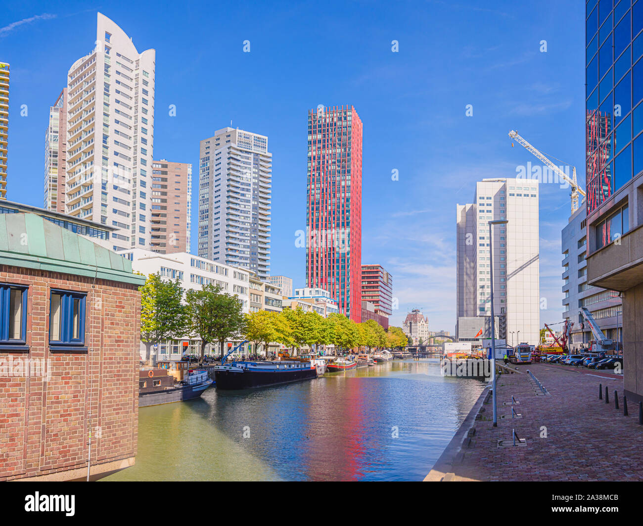 Rotterdam nieuwe maas netherlands port harbor hi-res stock photography ...