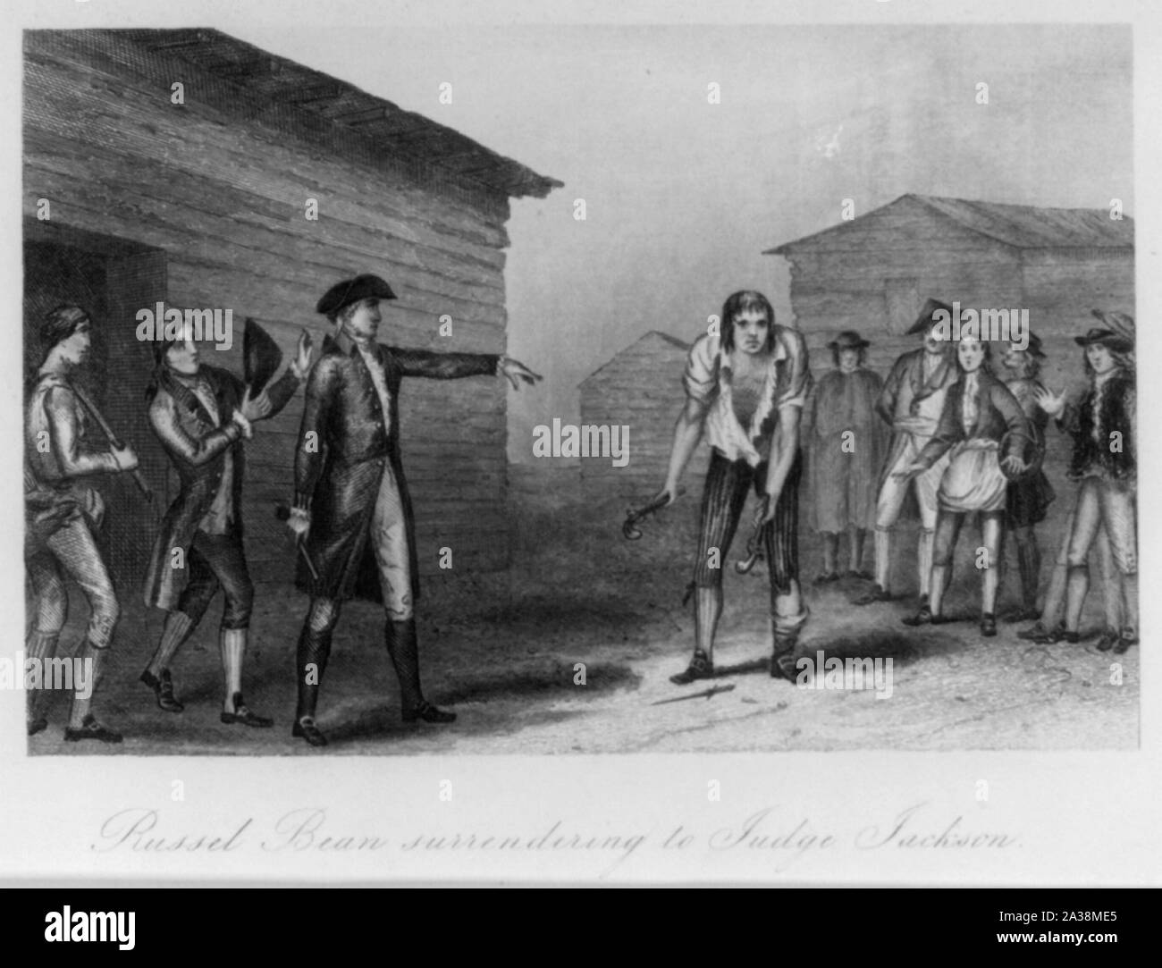 Russell Bean surrendering to Judge Jackson Stock Photo - Alamy