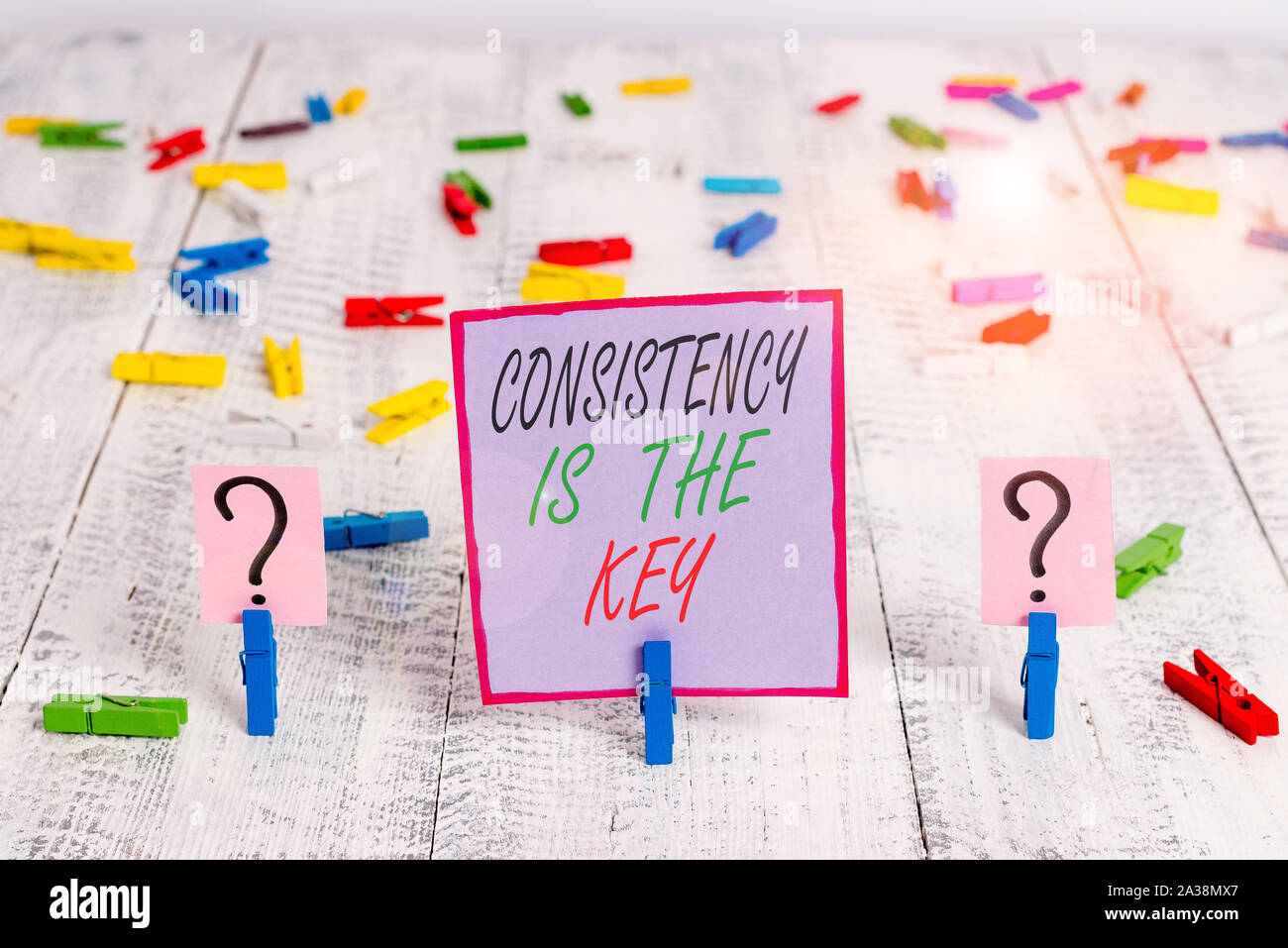 Handwriting text writing Consistency Is The Key. Conceptual photo full ...